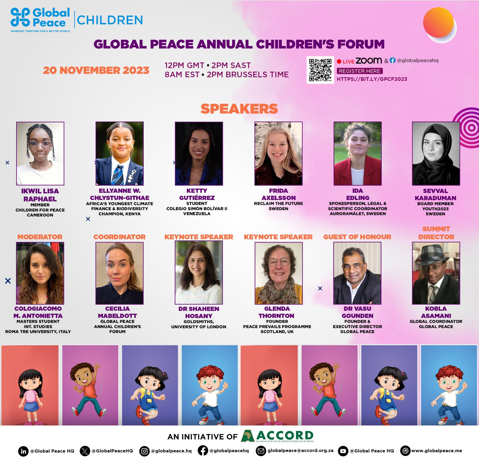GLOBAL PEACE CHILDREN’S FORUM 2023 HELD ON CHILDREN'S DAY • Global Peace